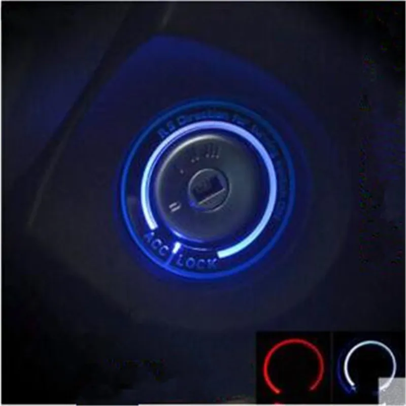 Car Light Led Ignition Switch Cover/ring Key Ring Decoration Stickers ...