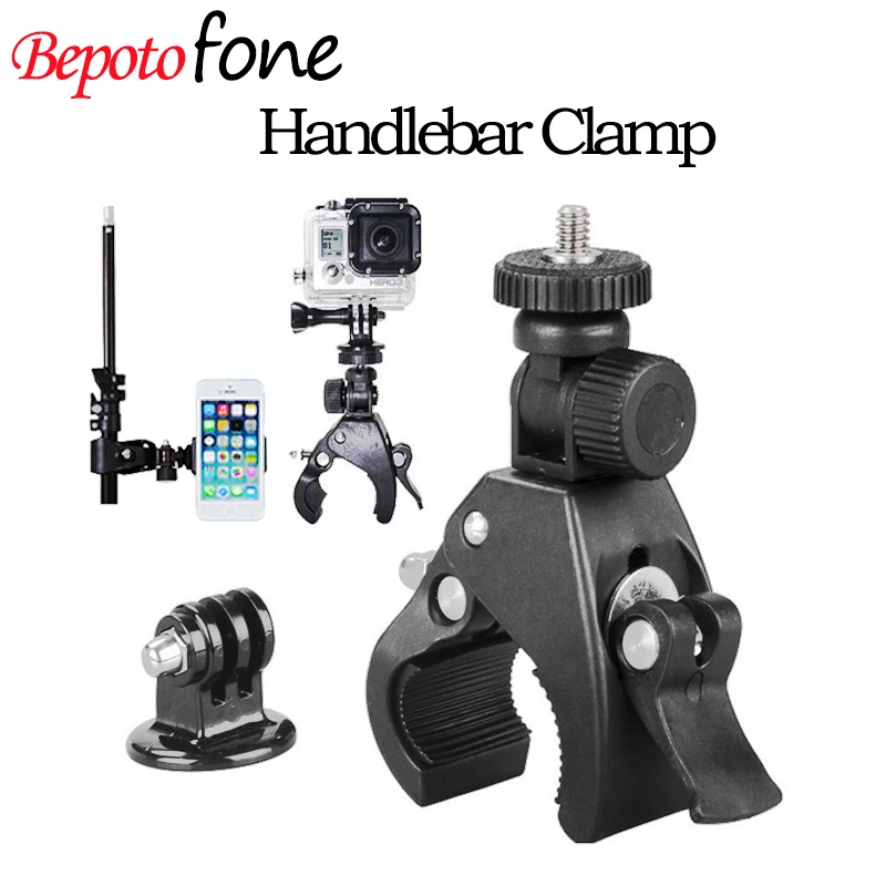 Metal Gopro Mount Bike Bicycle Motorcycle Handlebar Clamp For Gopro ...