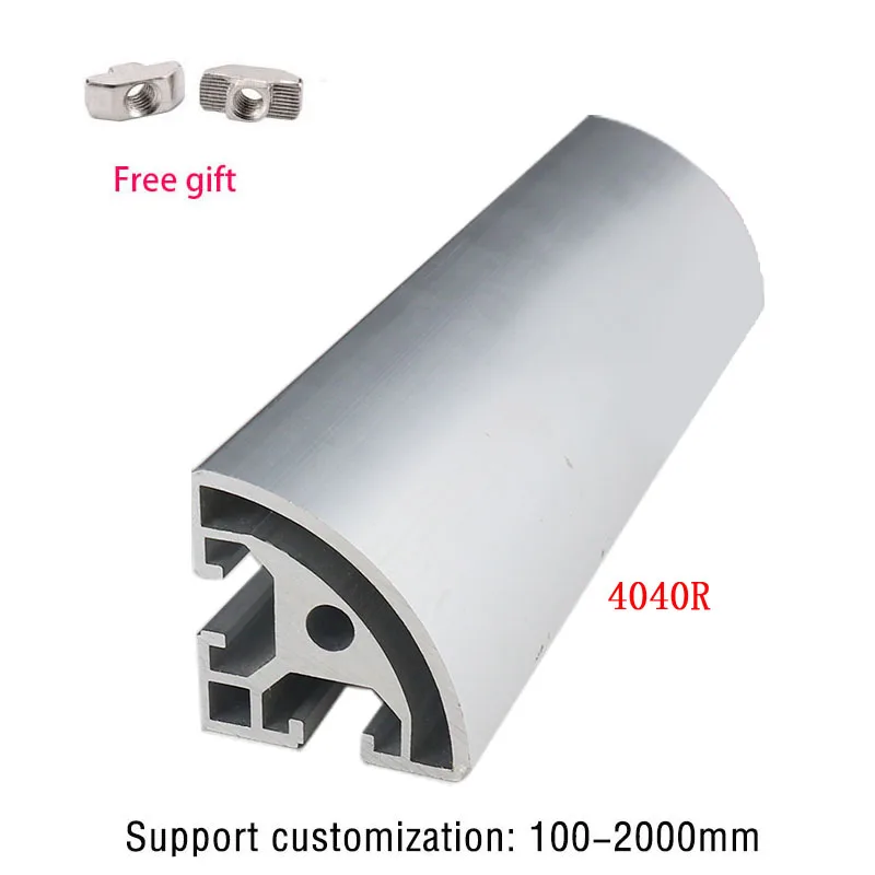 1pcs-Silver-100-1000m-4040R-Slot-Aluminum-Profile-Extrusion-Frame-For ...