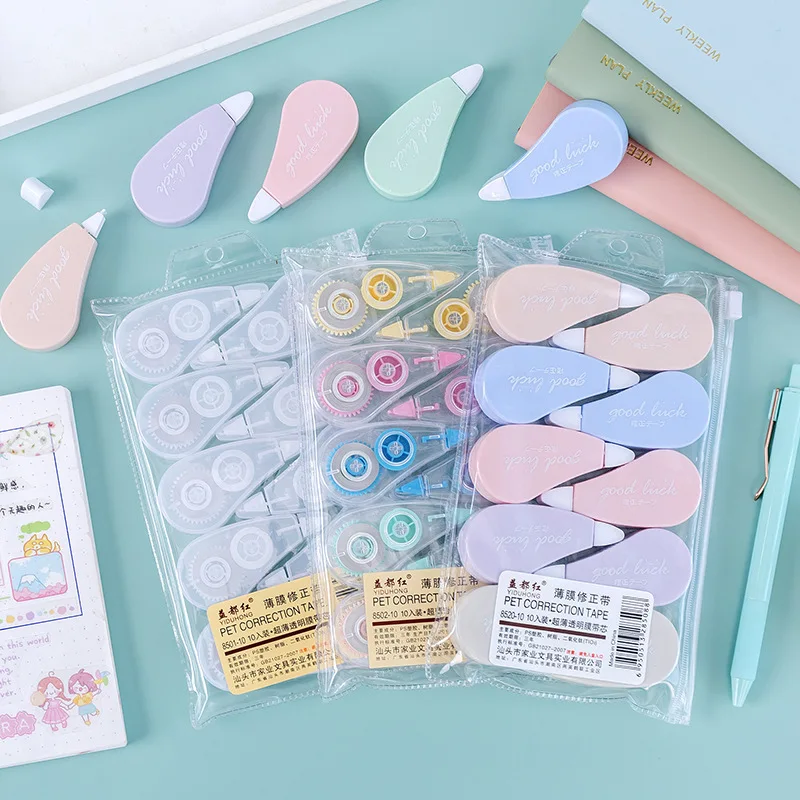 6-10pcs-Cute-Kawaii-Morandi-color-Correction-Tape-Correct-Belt-Altered ...