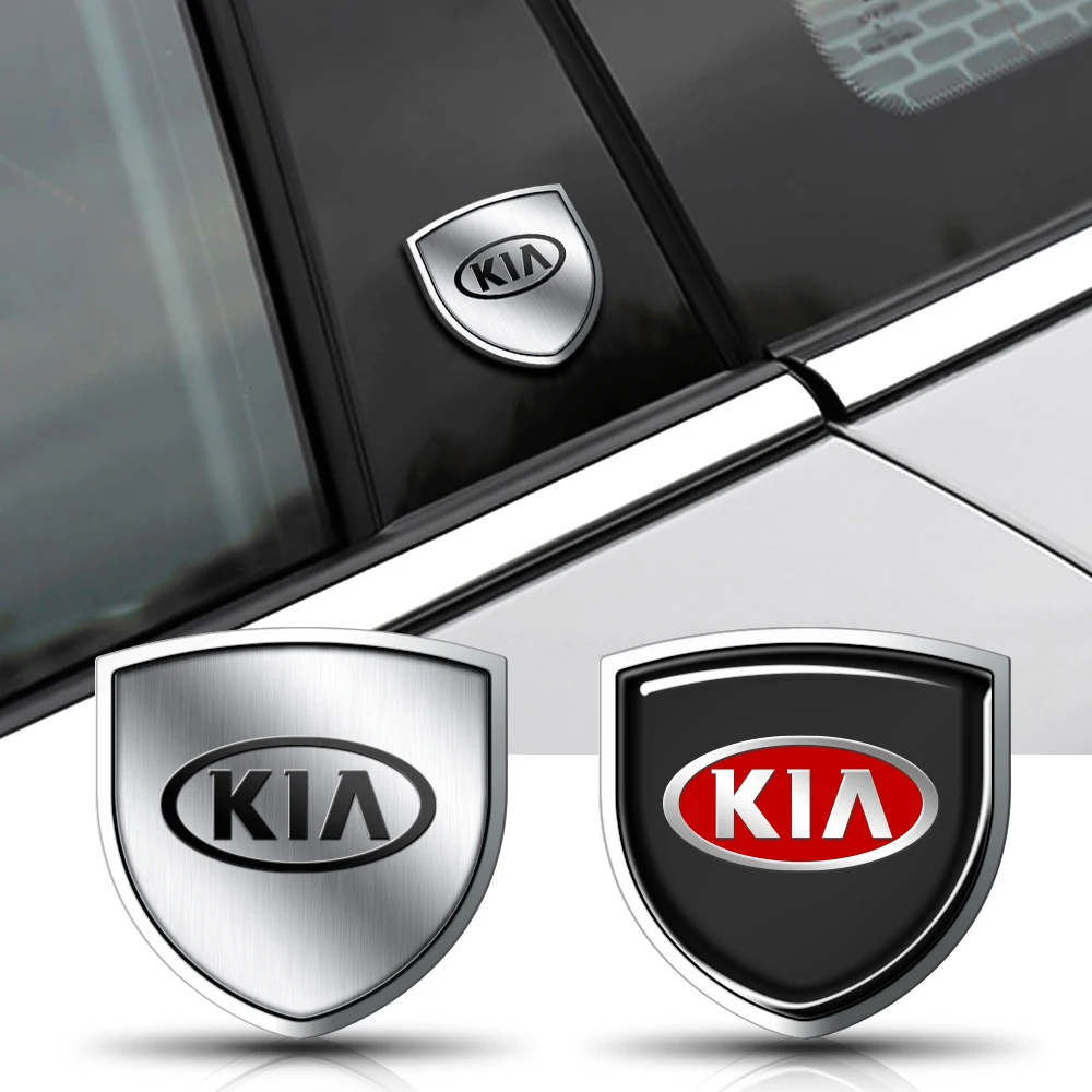 Car Styling 3D Metal Emblem Body Trunk Window Decor Sticker For KIA ...