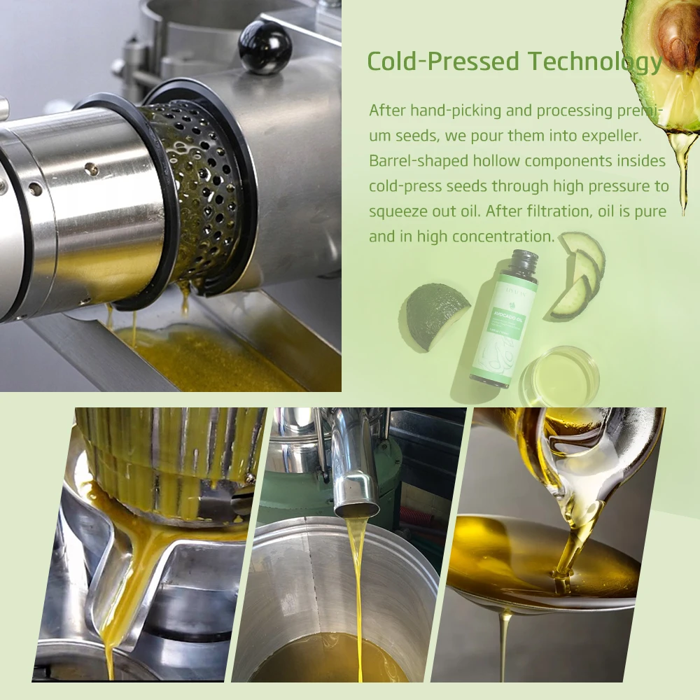 Bio-Avocado Öl: Kaltgepresstes Haut- und Haarpflegeprodukt zur ...