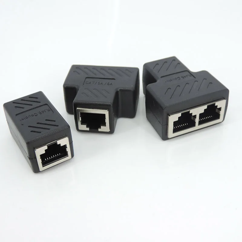 RJ45-to-2-way-RJ45-Splitter-connector-Network-extender-Ethernet-Kabel ...