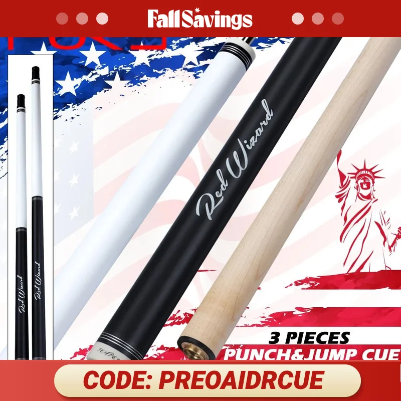 FURY-EA-Billiard-Break-Jump-Cue-Stick-13-5mm-Tip-Maple-Ashwood-Punch ...