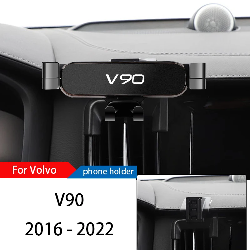 Car Phone Holder Mount Stand For Volvo V90 2016 2022 Adjustable GPS ...