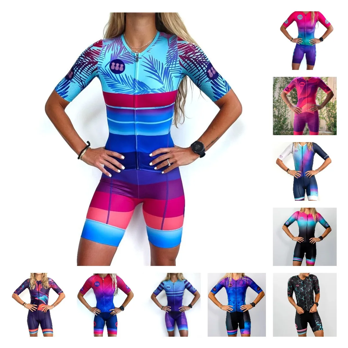 Cycling-Skinsuit-Women-One-Piece-Bodysuit-Summer-Bike-Speedsuit-3 ...