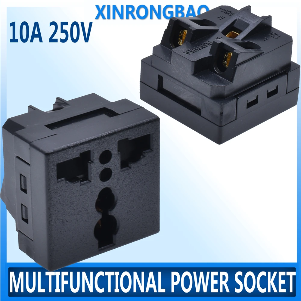 Lots-AC-250V-10A-US-USA-UK-EU-Euro-AU-Panel-Mount-Snap-in-Universal ...