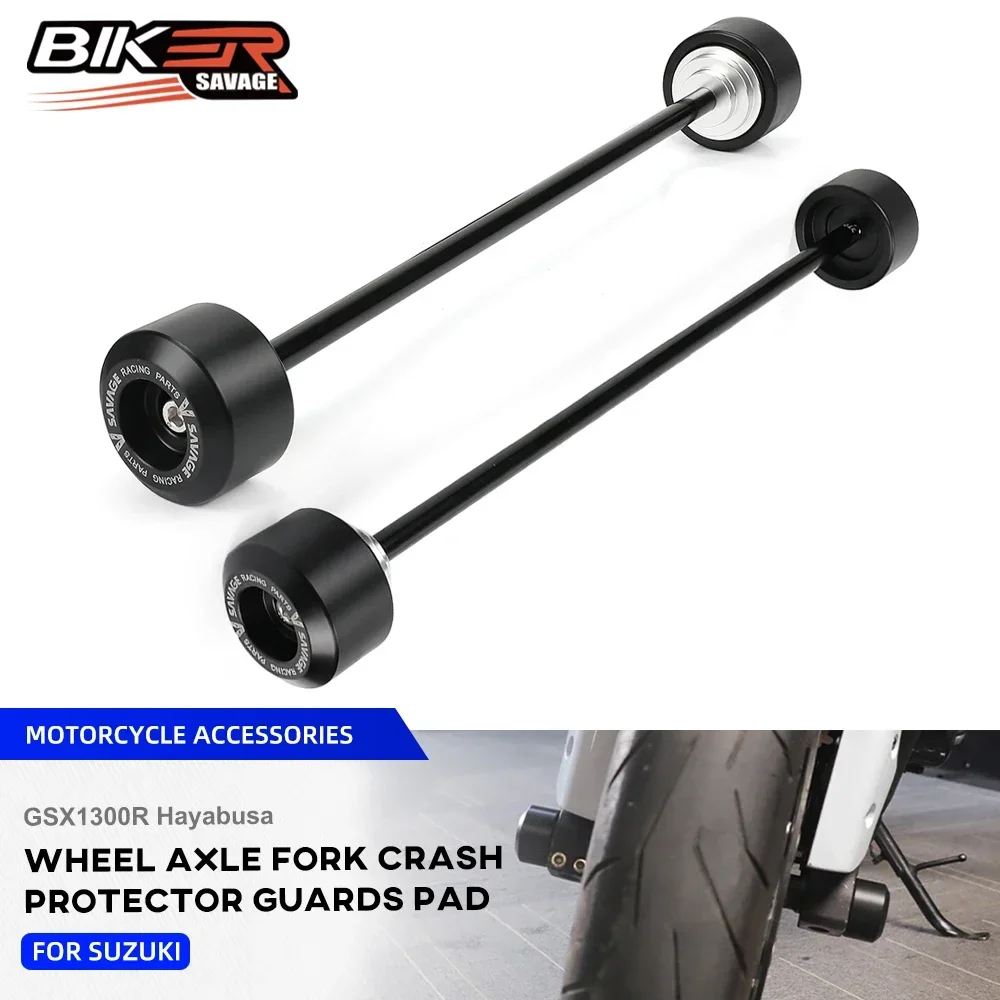 Rear Front Wheel Axle Fork Crash Sliders For Suzuki GSX1300R Hayabusa ...