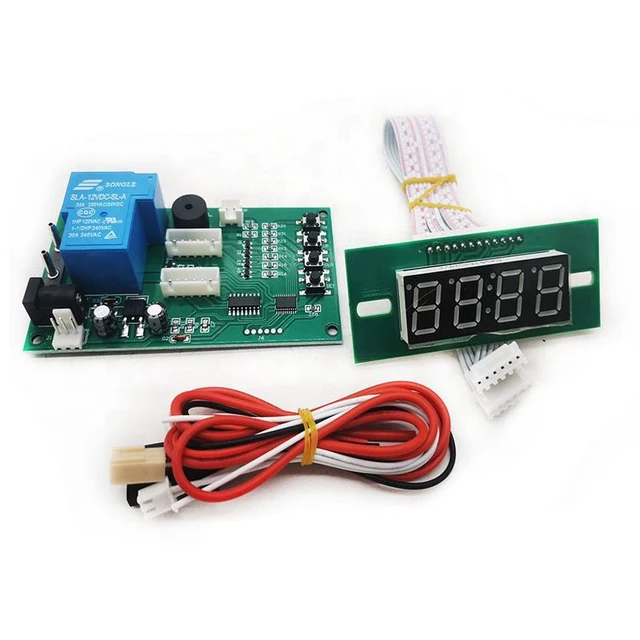 Hot sell 12V Timer PCB Board with 6Values multi coin acceptor and 12V ...