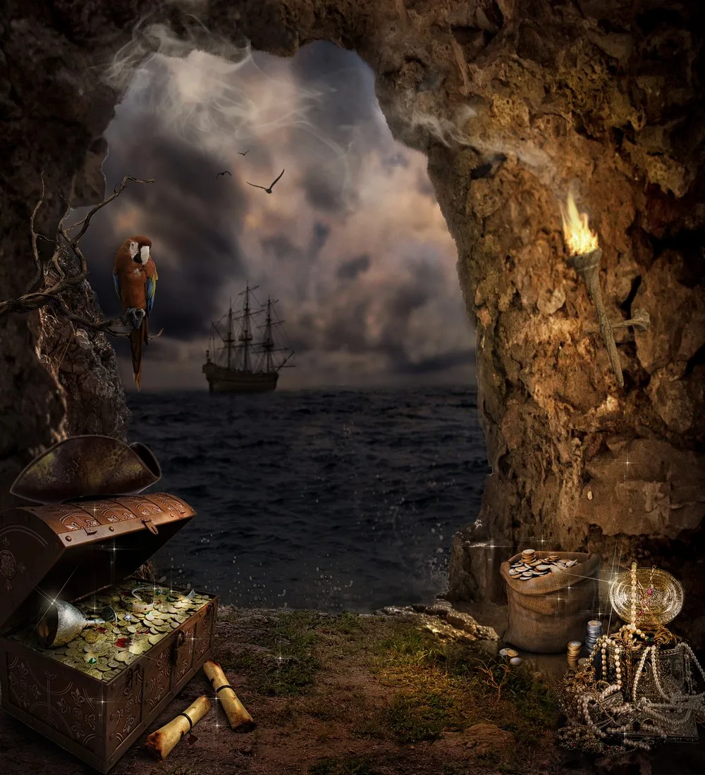 Pirate Treasure Background