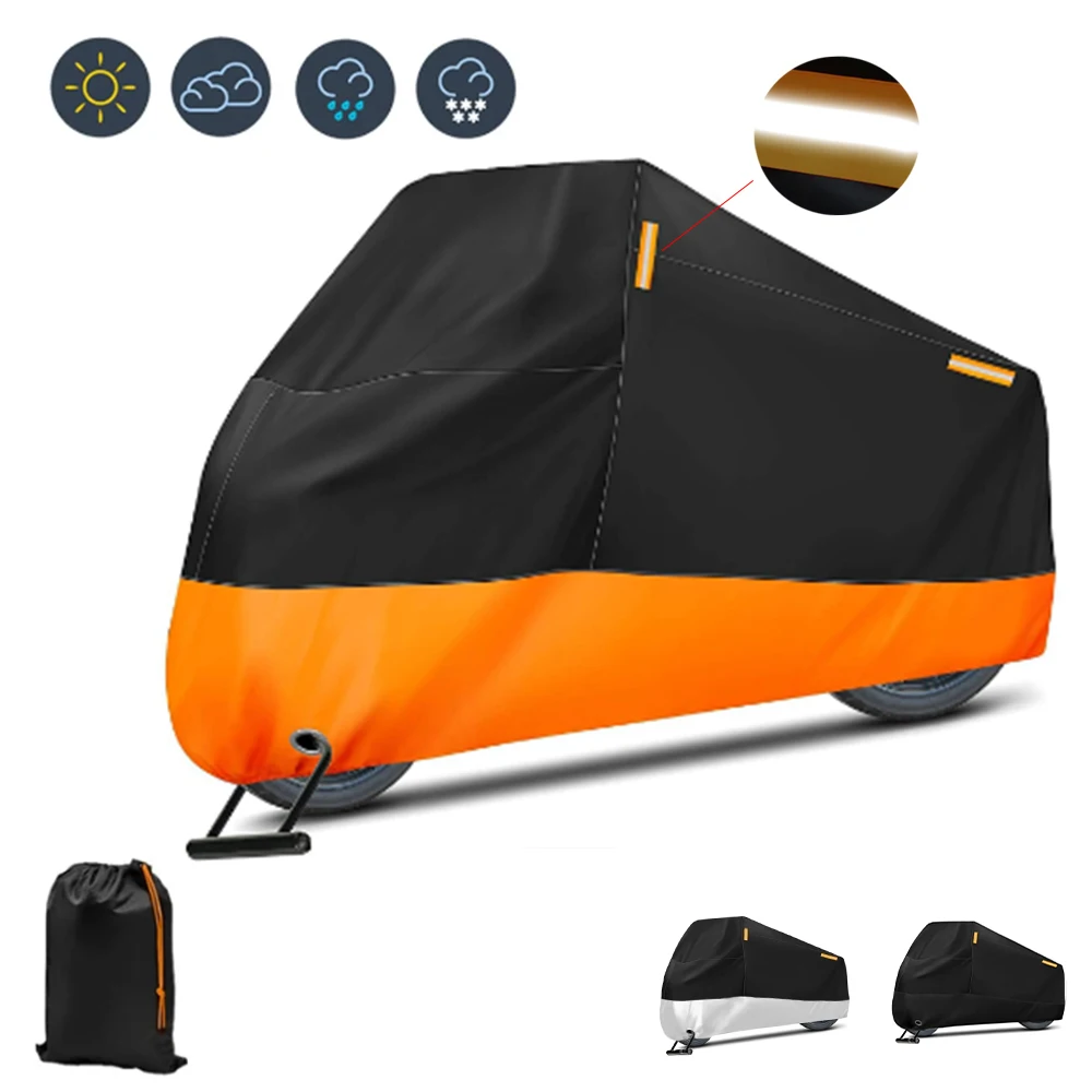 Universal-motorcycle-cover-Outdoor-UV-protector-Waterproof-rain-cover ...