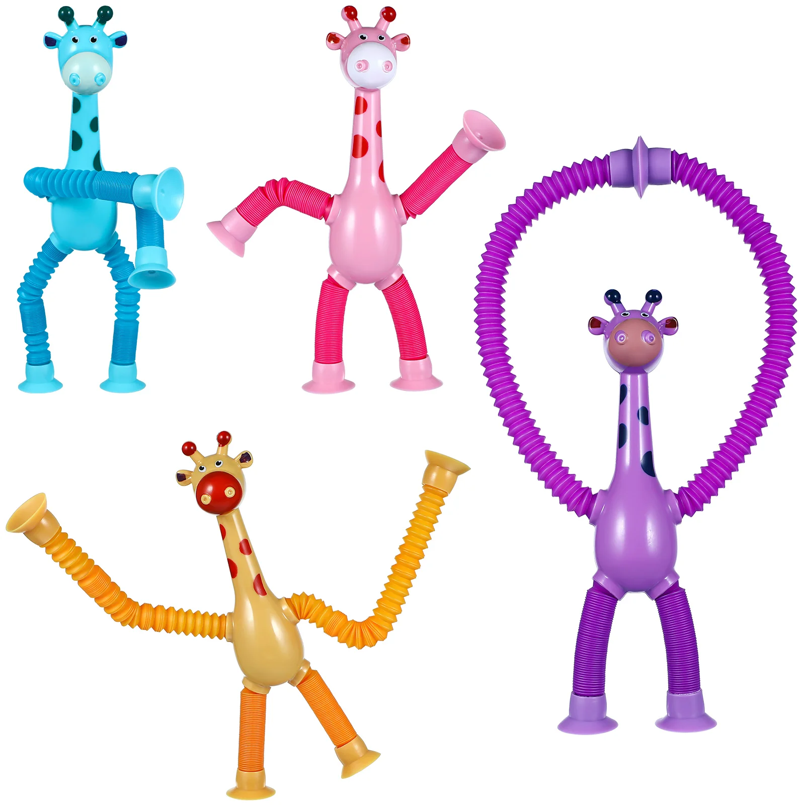 Birthday Present Shape Changing Giraffe Toys Sensory Telescopic Animal ...