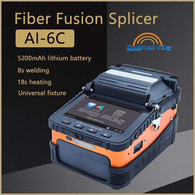 AI 6C Fusion Splicer Optical Fiber Intelligent Automatic Fiber Fusion ...