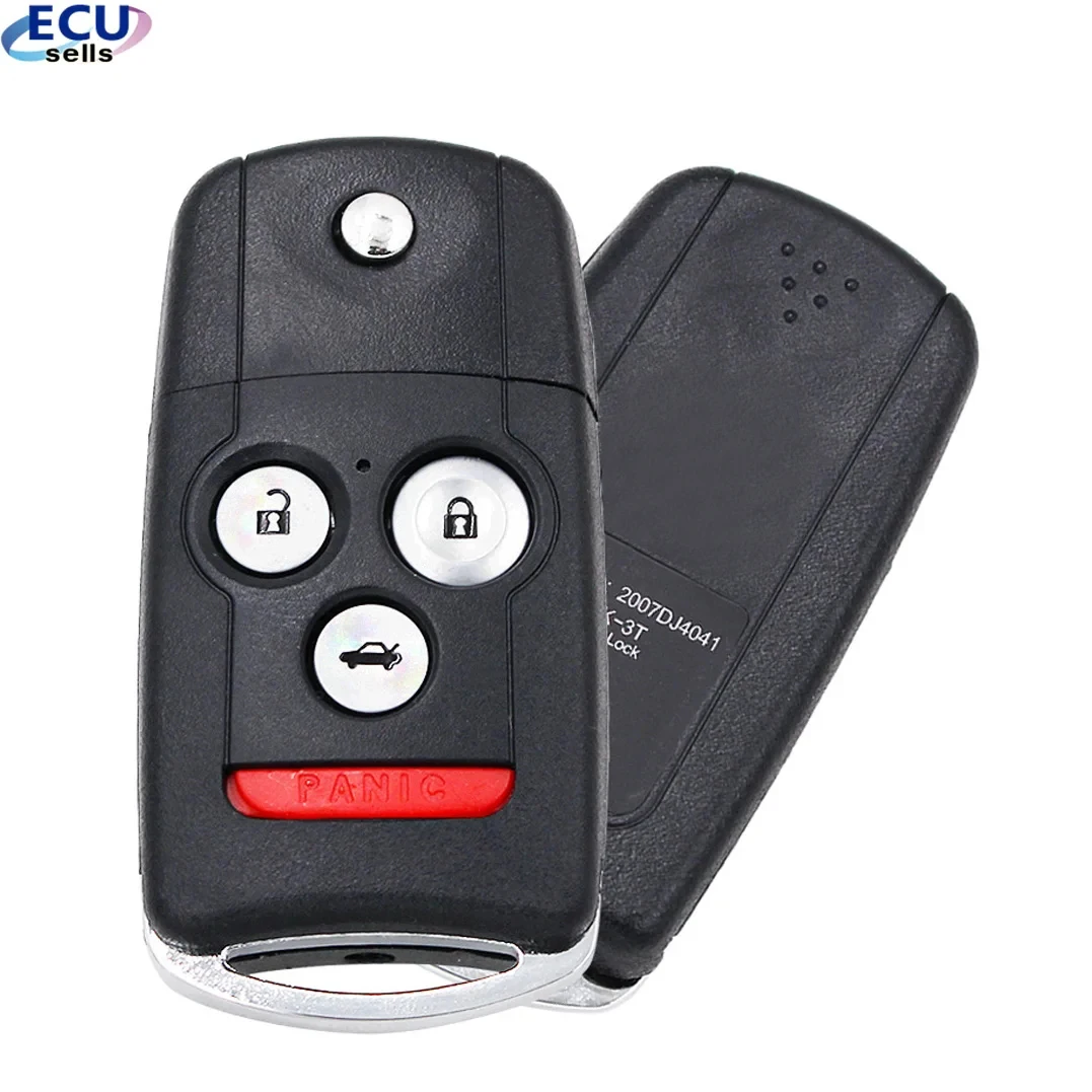 Ecusells 4 Buttons Replace Blank Folding Remote Key Shell Case Fob for ...