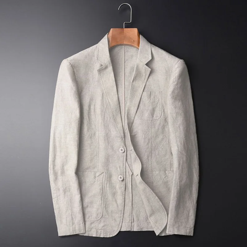 Man-Blazer-Thin-Linen-Blazer-Mens-Summer-White-Single-Suit-For-Men ...