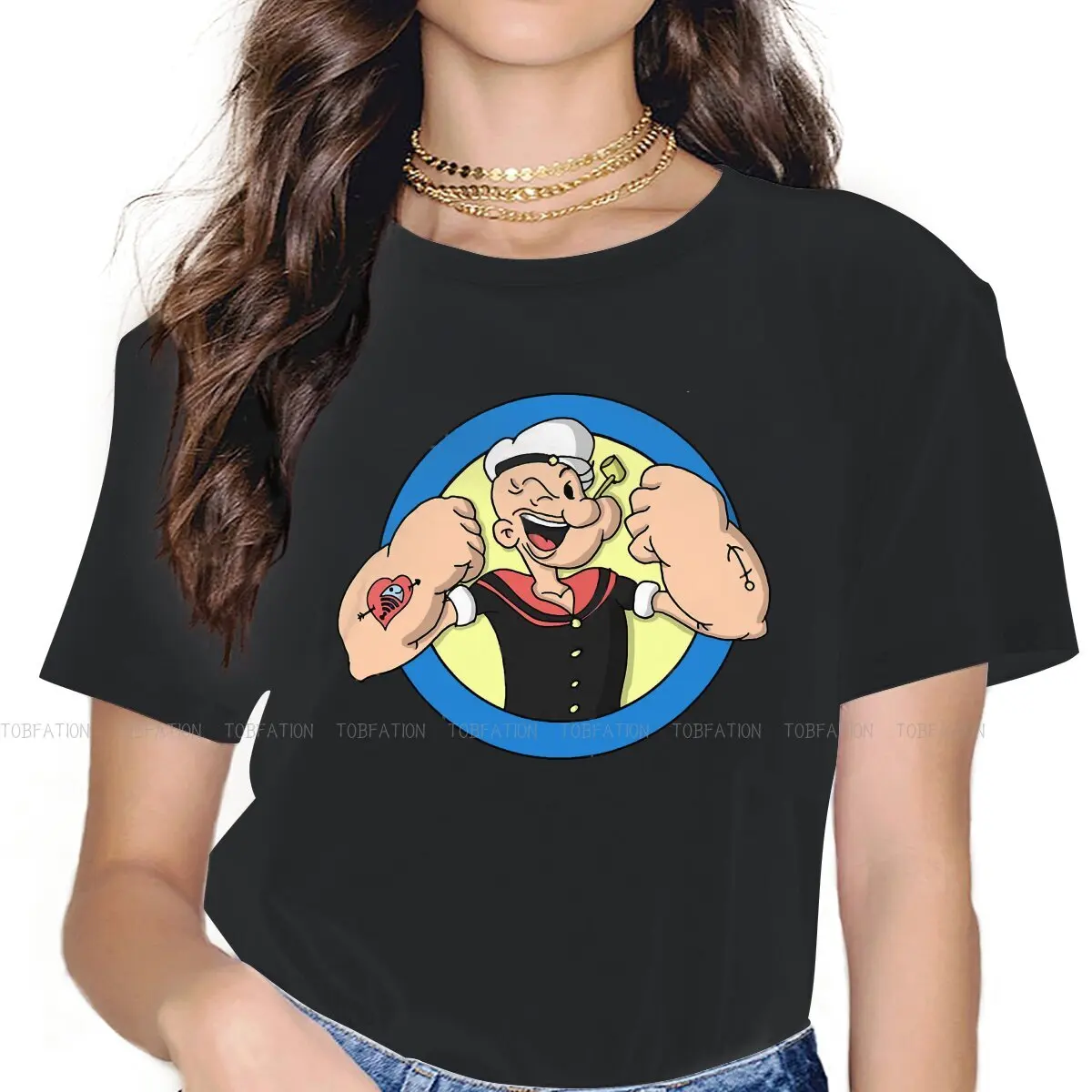 Sticker Boy Strong Women Clothing Popeye the Sailor American Comics ...