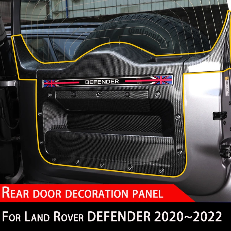 Rear Door Decoration Panel For Land Rover Defender Trunk Door Sticker ...