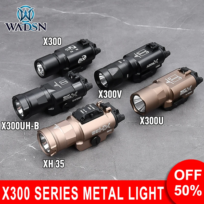 WADSN-Tactical-X300-X300U-X300V-Strobe-Flashlight-XH35-X300UH-B-Pistol ...