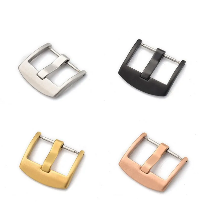 16 18 20mm 22mm 24mm Brushed Stainless Steel Watch Buckle Replacement ...