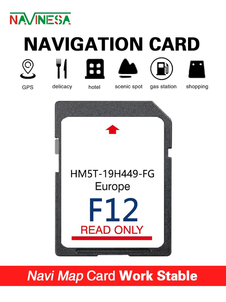SD Card for Ford Sync2 F12 Sat NAV Map 2024 Navigation Update Europe ...