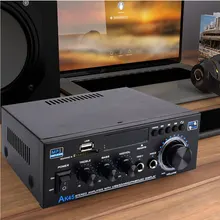 Woopker 하이파이 디지털 앰프 AK45 블루투스 MP3 채널 2.0 사운드 앰프, 가정용 차량용 최대 350W * 2 ...