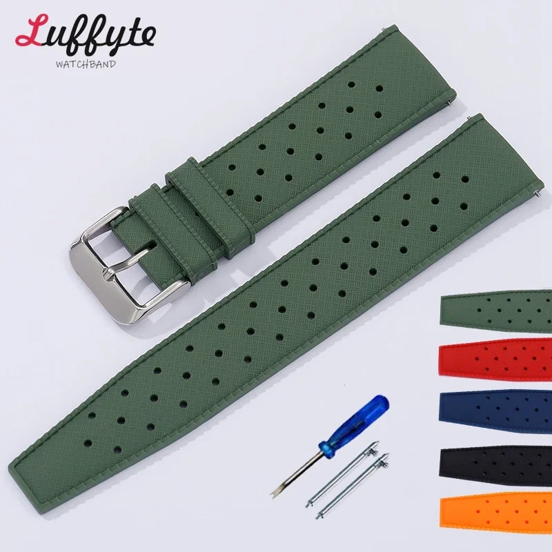 Quick-Release-Rubber-Watch-Band-Imperme-vel-Respir-vel-Esporte-Mergulho ...