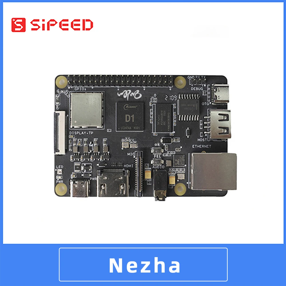 Sipeed Nezha 64bit RISC-V Linux SBC Board, Allwinner D1@1.0GHz with ...