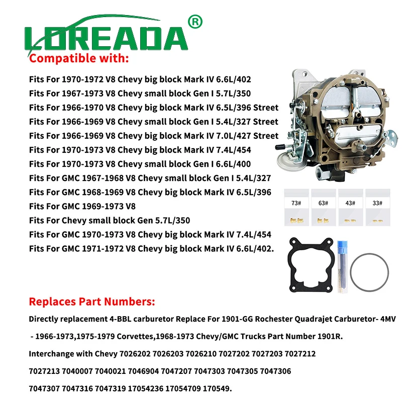 Chevy Carburetor Numbers