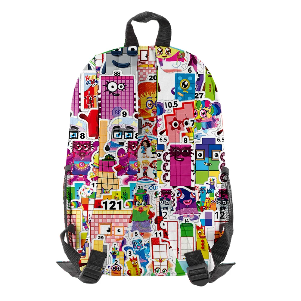 3D Game Numberblocks Kawaii Backpack For Kids - KawaiiMerch.com