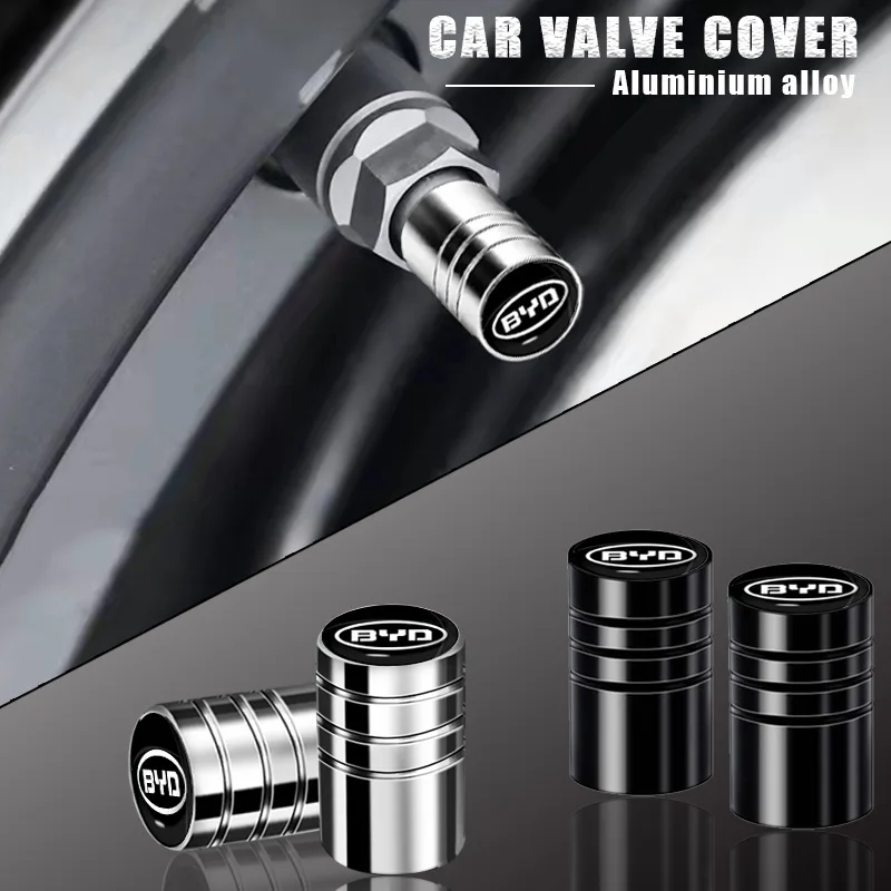 4pcs Car Hub Stem Valve Cap Metal Valve Cover for Mitsubishi Pajero ...