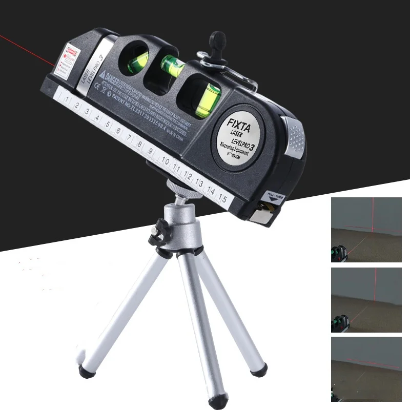 Home-Multi-function-High-Precise-Laser-Leveling-Instrument-Steel-Ruler ...