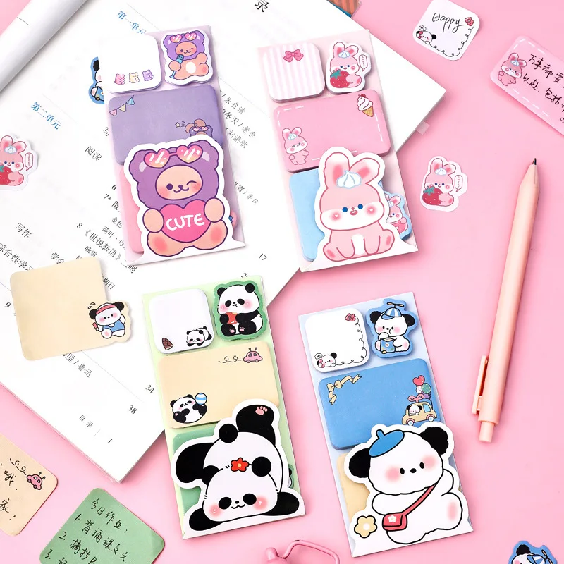 Good-looking Cartoon Animal Combination Sticky Notes Pad Cute Message ...