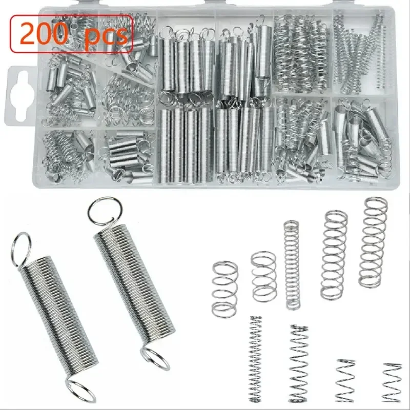 200-Piece-Zinc-Plated-Steel-Spring-Assortment-Set-Electrical-Hardware ...