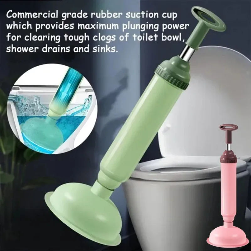 PVC-Toilet-Pipe-Plunger-Vacuum-Suction-Cups-Multifunction-High-Pressure ...