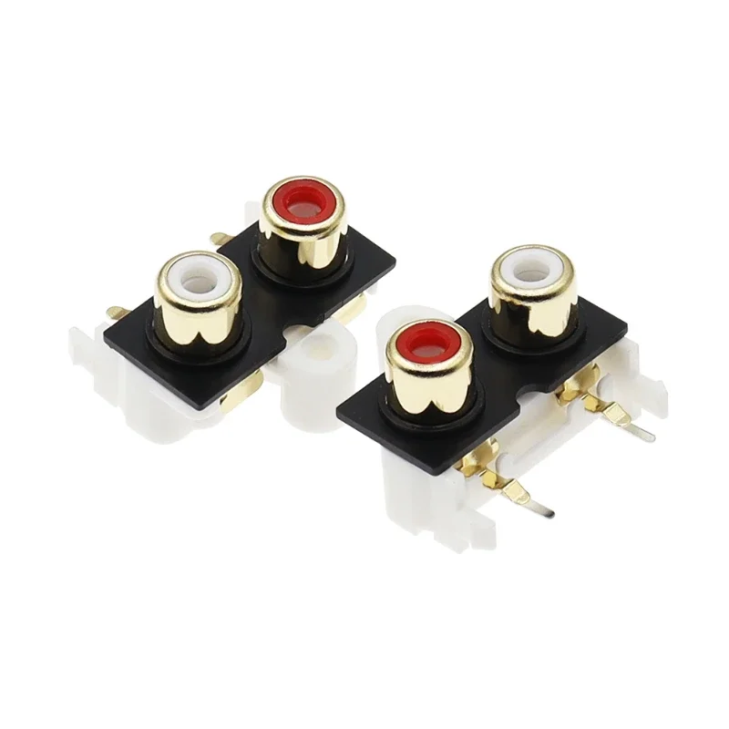 5/10/30/50/100Pcs RCA-210 Socket Connector AV2-8.4-10 2-Hole Audio ...