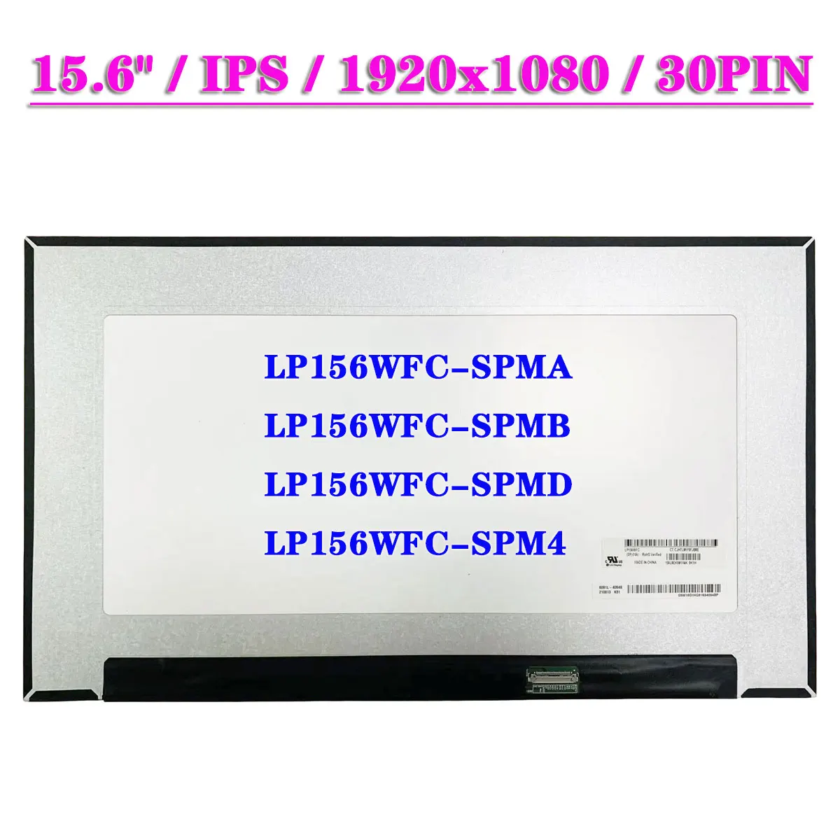 LCD-IPS-LP156WFC-SPMA-HP-Elitebook-850-855-G7-EDP-30-LP156WFC-SPMB ...