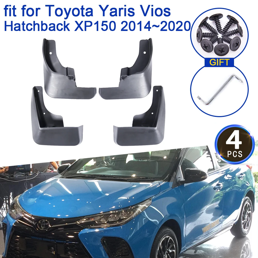 Mud-Flaps-for-Toyota-Yaris-Vios-Hatchback-XP150-2014-2015-2016-2017 ...