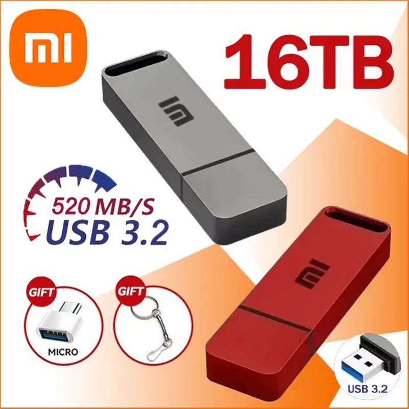 Xiaomi-Mini-Flash-Drive-Alta-Velocidade-Transfer-ncia-USB-3-2-Metal ...