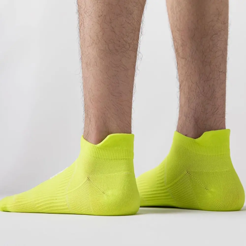 Fluorescent Color Socks Men Sports Breathable Hosiery Comfortable ...