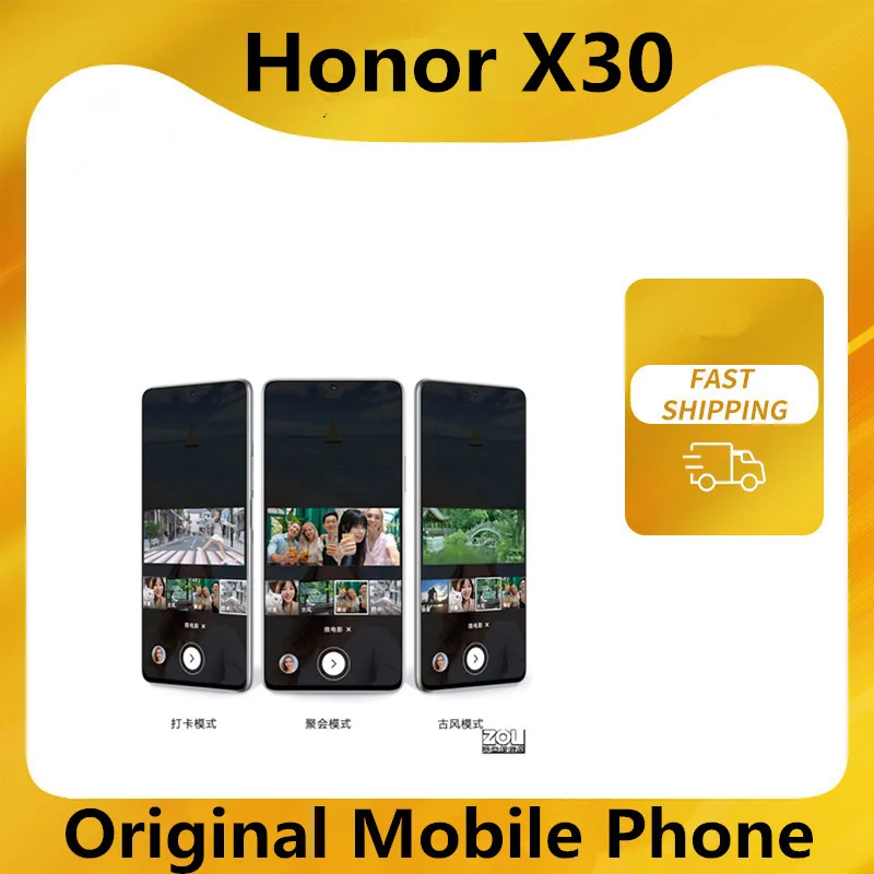 DHL 빠른 배송 명예 X30 휴대 전화 6.81 "120HZ 화면 66W 충전기 4800mAh 배터리, 스냅드래곤 695 지문 48.0MP 카메라| | - AliExpress