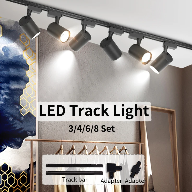 Track-Light-Home-Bedroom-Decor-12-20-30-40W-COB-Rails-Spot-Led ...