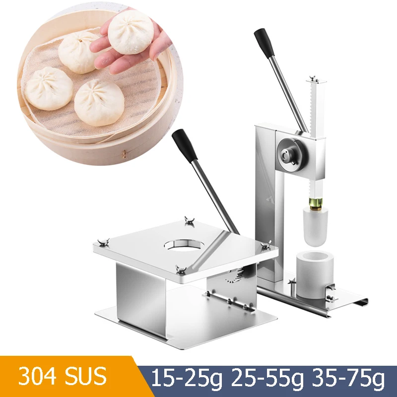 Hand Operated Stainless Steel Steamed Stuffed Bun Maker Machine Manual ...