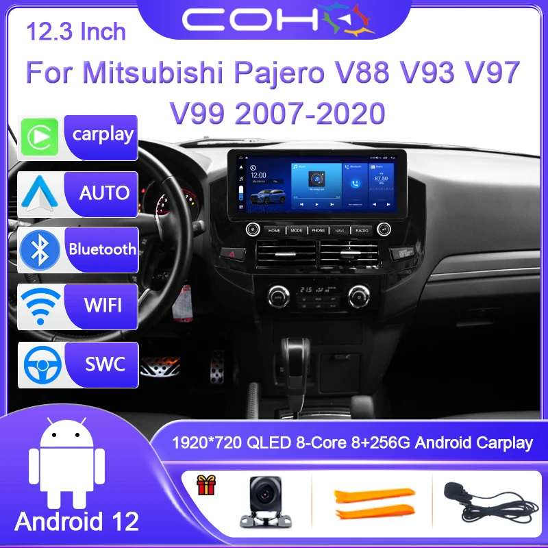 For-Mitsubishi-Pajero-V88-V93-V97-V99-2007-2020-Car-Multimedia-Player-Stereo-Player-Radio ...