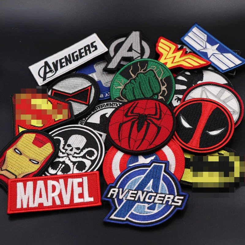 Marvel-Venom-armband-badge-Velcro-backpack-embroidered-cloth-patch-Captain-America-Iron-Man ...