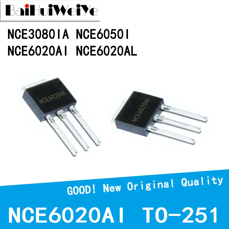 5Pcs-Lot-NCE3080IA-NCE6050I-NCE6020AI-NCE6020AL-TO-251-N-Channel-MOS ...