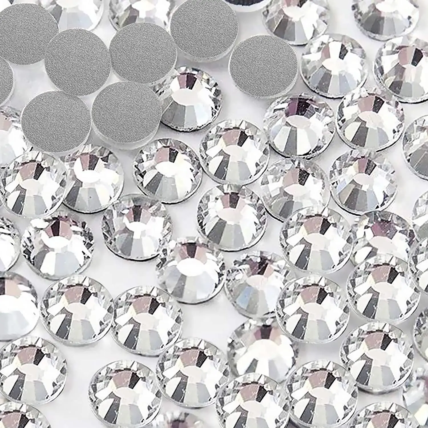 Crystal-AB-Gold-Rhinestones-Non-Hotfix-FlatBack-Rhinestone-Strass-Glue ...