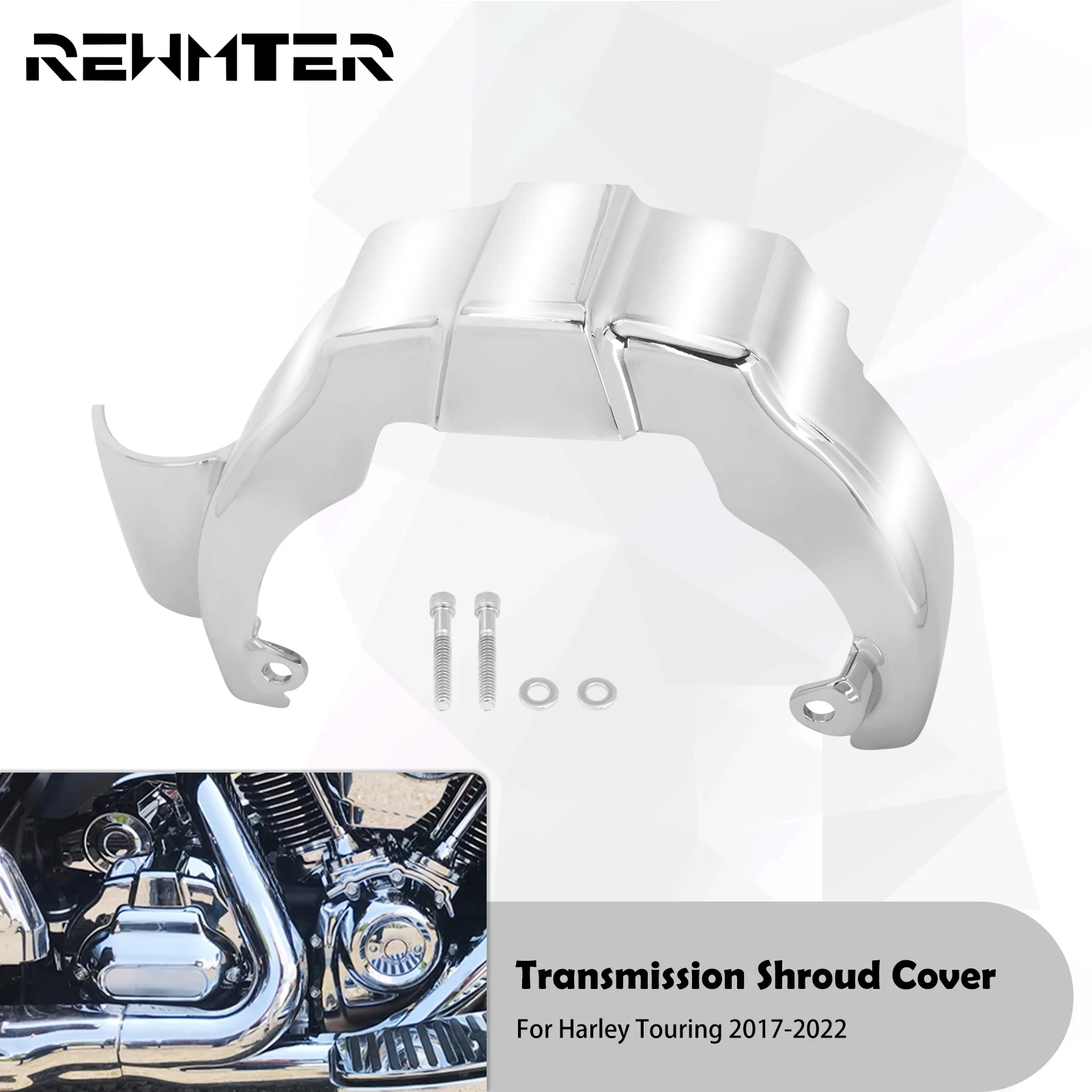 Motorcycle Chrome Transmission Shroud Cover For Harley Touring Electra ...