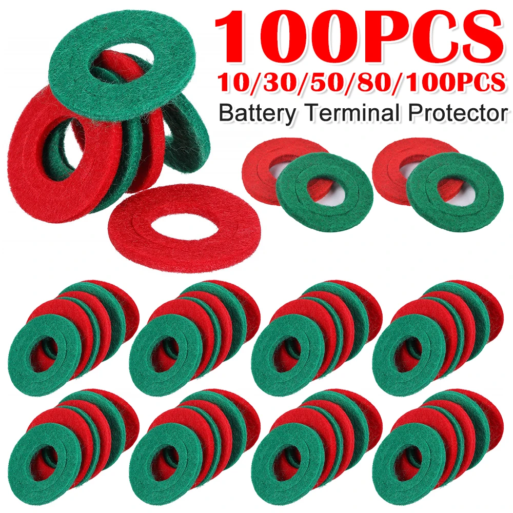 10-100PCS-Battery-Terminal-Anti-Corrosion-Washers-Auto-Car-Fiber-Thick ...