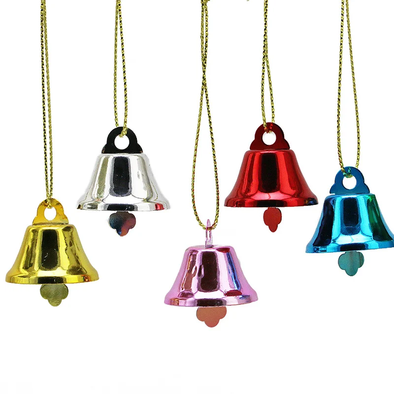 (20pcs/pack)25mm Colorful Bell Pendant Christmas Tree Holiday Party ...