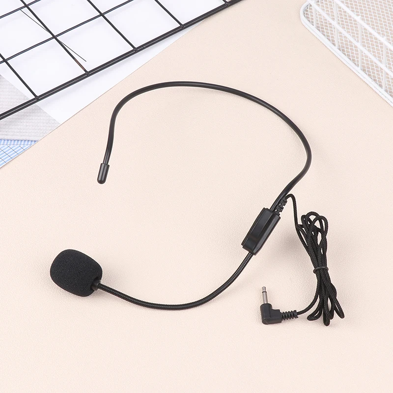 Portable-Head-mounted-Headset-Microphone-Wired-3-5mm-Plug-Lecture ...